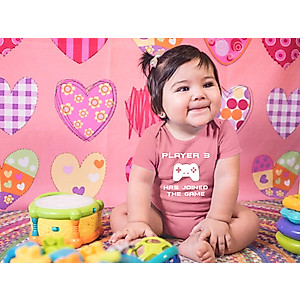 Unordinary Toddler player 3 has entered the game joined newborn baby outfits cute funny bodysuit (Mauve, 0-3 Months)