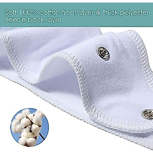 Bobaly Baby Infant Bandana Bibs with Teether (6-Pack Flower Set)