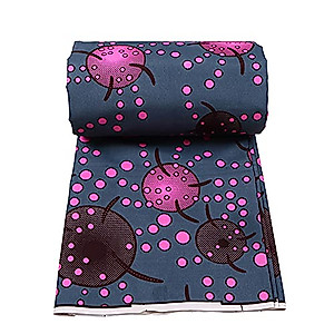 African Fabric 6 Yards BintaRealwax 100% Polyester Ankara Fabric for Party Dress 6146
