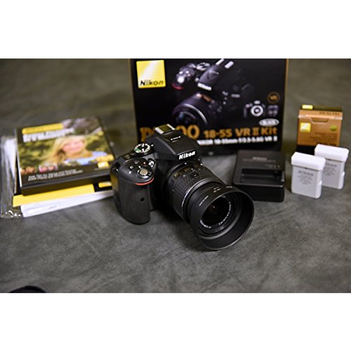 Nikon D5300 DX-format Digital SLR Kit w/ 18-55mm VR II and 55-300mm VR Lens Kit (Black)