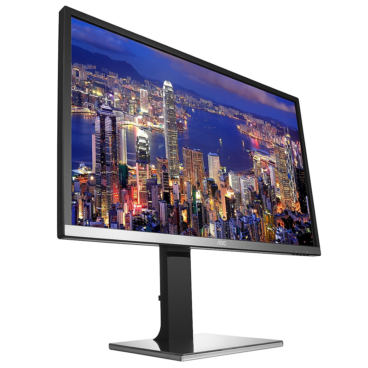 AOC U3277PWQU 31.5in 4K UHD 3840x2160 Monitor, 10-bit VA Panel, HDMI/DisplayPort/DVI-D/VGA, HA Stand, VESA, Speakers (Renewed)