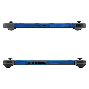 eXtremeRate Clear Blue Faceplate Backplate DIY Replacement Housing Shell Case for Nintendo Switch Console with Kickstand – JoyCon Console NOT Included