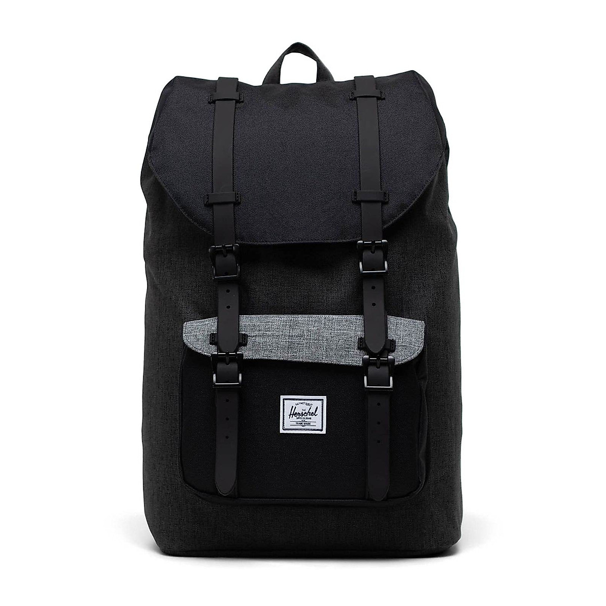 Herschel Supply Co. Little America Mid-Volume Black Crosshatch/Black/Raven Crosshatch One Size