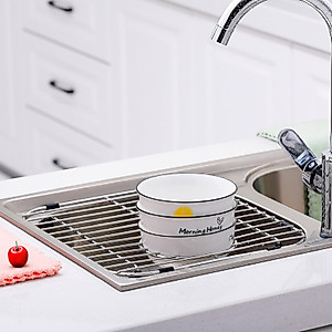 Rubber Feet for Sink Grid Sink Protecter Rubber Grid Kitchen Sink Wire Protective Rack Feet Grate Rubber Wire Bumper Replacement Protector Parts for Kitchen Rack, 60 Pieces (Black) (Black)