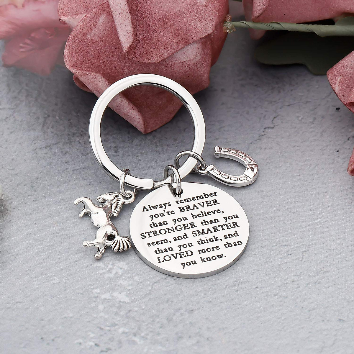 Horse Keychain Always Remember (Remember-HorseKS)