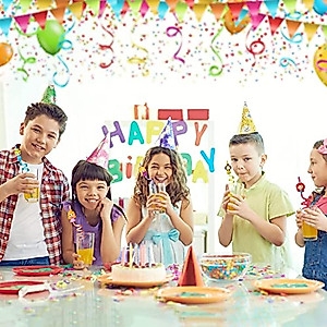 Disneys Princess Birthday Party Supplies Drinking Straws for Girl Party Favors with 2 Cleaning Brush (25+2)