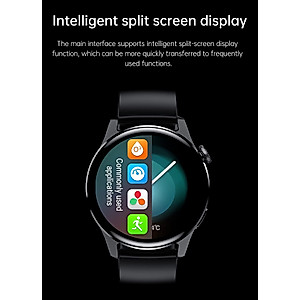 Smart Watch for Men with Split-Screen Mode Making Calls Tracking Exercise Data Fitness Tracker Heart Rate,Sleep,Blood Pressure,Blood Oxygen Monitor Compatible with Android iOS Phones