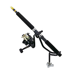 Attwood Sure Grip Steel 45 Degree Angle Rod Holder with Base (4-Inch)