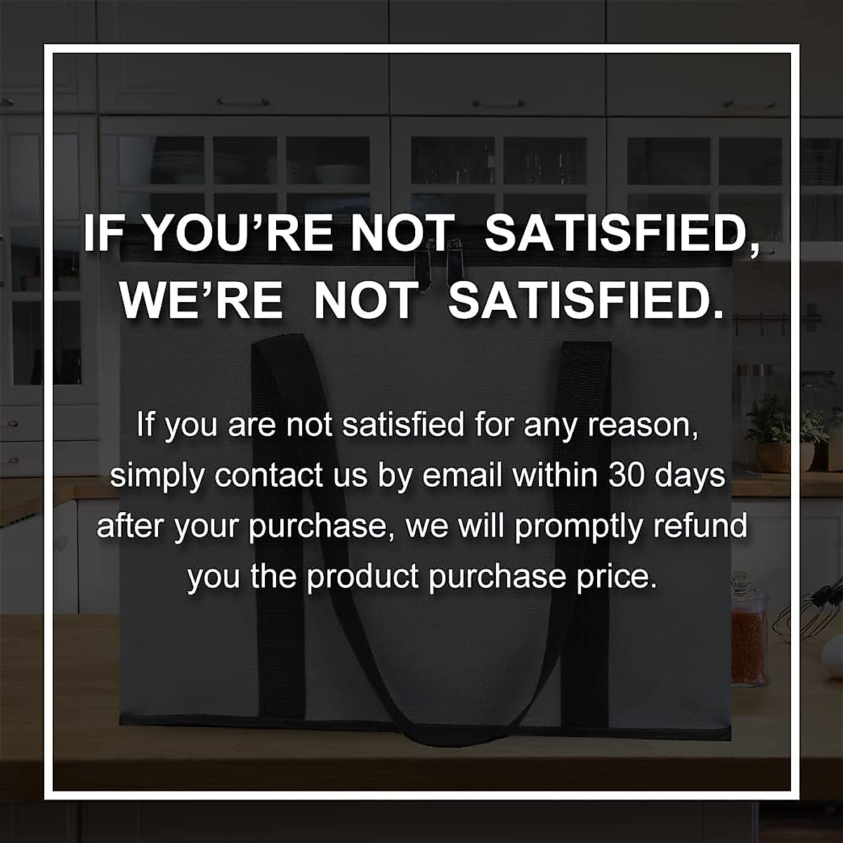 Bodaon 2-Pack Insulated Reusable Grocery Shopping Bags, X-Large Picnic Cooler Bag with Zipper Zippered Top Cold, Yellow