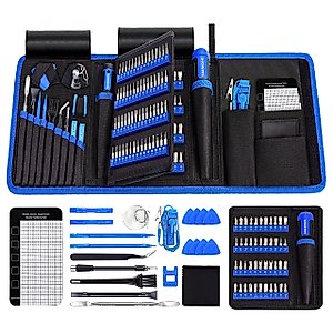 SHOWPIN Precision Repair Screwdriver Set: 191 in 1 Computer Repair Tool Kit with 164 Bits - Multi Screwdriver for Laptop PC Household Refrigerator Washing Machine Dryer HVAC