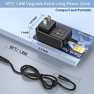 5V Power Cord Fit for Ryobi Drill HP44L HP34L CSD41 BC-336 720217006 720217005 Replacement Charger AC DC Adapter Compatible with Ryobi Drill HP44L with UL, 4V Compatible