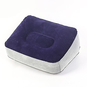 Ruiqas 1pcs Inflatable Air Foot Rest Pillow Footrest Cushion Travel Accessory