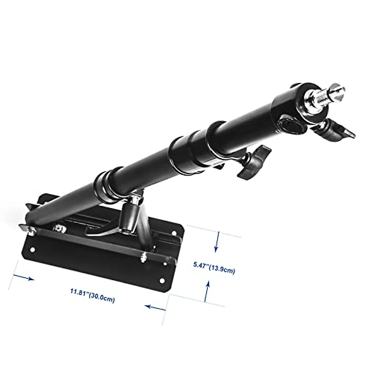 PHOCUS Wall Mount Boom Arm for Photography Studio Video Strobe Lights, Max Length 51 inches /130 cm, Horizontal and Vertical Rotatable