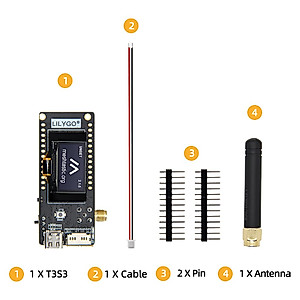 LILYGO T3S3 ESP32-S3 LoRa TTGO Development Board Wireless Module with 0.96 Inch OLED Display