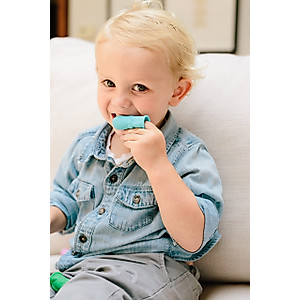 The Brushies Chomps & Willa Baby & Toddler Toothbrush 2-Pack & Storybook Set/Dental Item and Book/Youth Tooth & Gum Care/Ages 4 Weeks to 4 Years