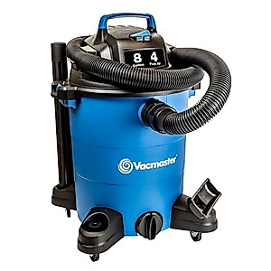 Vacmaster Wet Dry Vacuum 4 Peak HP 8 Gallon Shop Vacuum Portable Lightweight with 14.9KPa Powerful Suction for Dog Hair,Car,Garage,Workshop