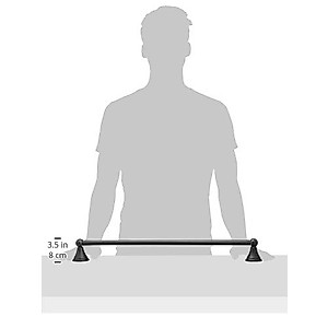 Amazon Basics AB-BR811-FB Towel Bar-Modern, 24-Inch, Flat Black