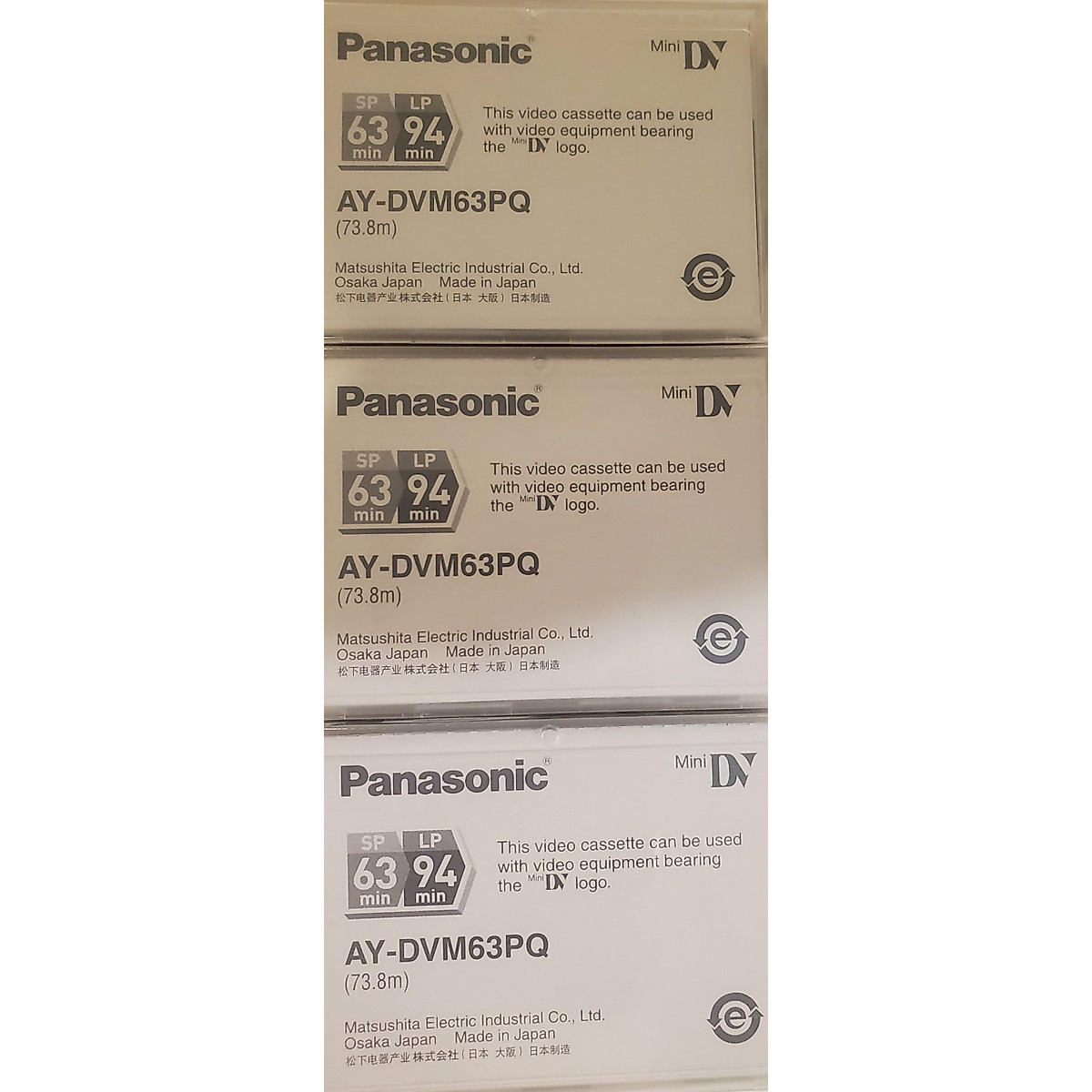 3 Mini DV MiniDV TAPE for Panasonic PV-GS150 GS-150 GS