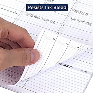 AT-A-GLANCE 2023 Weekly & Monthly Appointment Book, Quarter-Hourly, 8-1/4" x 11", Large, Triple View, Black (70950V05)