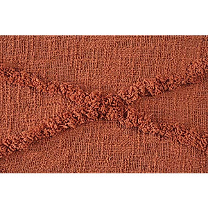 LR Home Bohemian Basics Decorative Diamond Tufted Cotton Throw Blanket