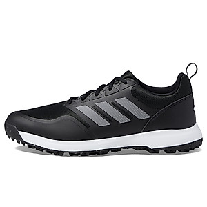 adidas Men's Tech Response Spikeless 3.0 Golf Shoes, Core Black/Footwear White, 8.5 Wide