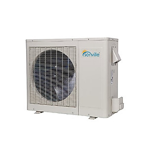 Senville SENA-36HF/Q Quad Zone Mini Split Air Conditioner Heat Pump, 36000 BTU, Works with Alexa, White