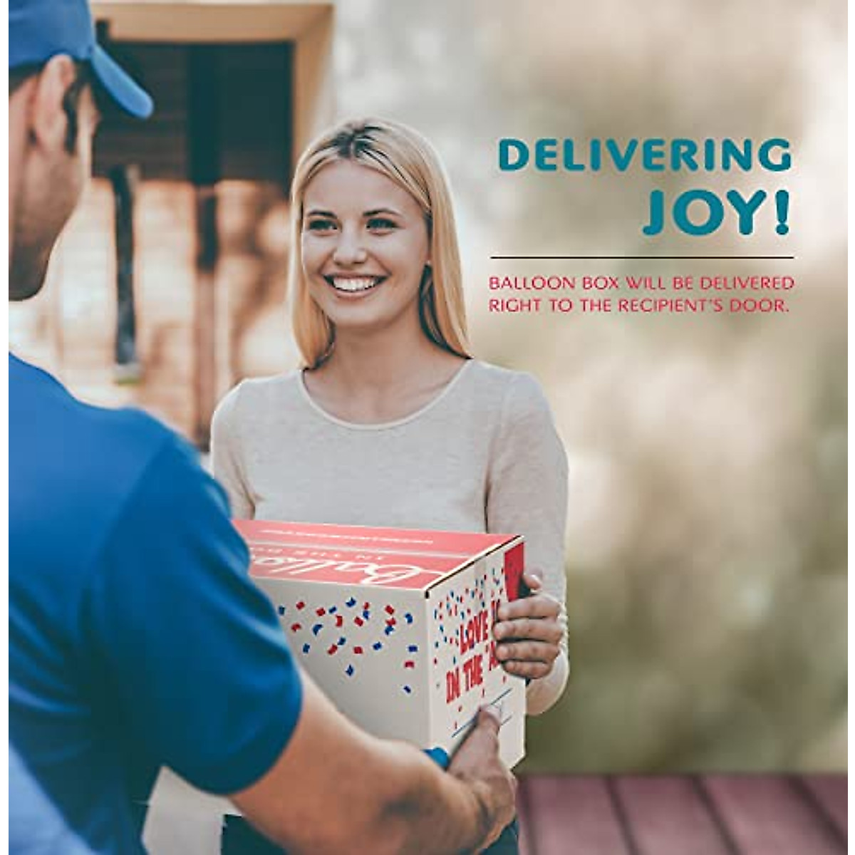 Inflated Happy Birthday Balloon Surprise Box (4) - 30th Birthday Gifts For Her & Him, Birthday Gift Ideas - Shipped Helium Foil Balloons Bouquet With Birthday Card, Order Great Gifts For Girlfriend