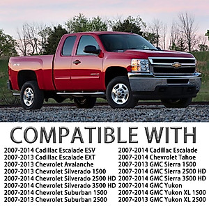 FOKES Cabin Air Filter Retrofit Kit Compatible with 07-14 GM Chevy Silverado Sierra Tahoe Yukon Avalanche Suburban Cadillac Escalade, Replaces# 259-200, 22759203, 103948, 22759208