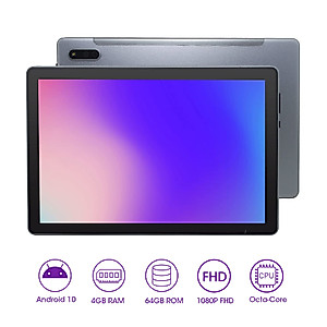 CWOWDEFU Gaming Tablet 10 Inch with Keyboard Android Tablet Octa Core 64GB 1080p Full HD INCELL Touchscreen Tablet 2.4G / 5G WiFi Tabletas GPS