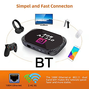 SUSAY Android 11.0 TV Box 4GB RAM 32GB ROM MXIII Pro X4 Amlogic S905X4 64-bit Quad Core with Dual Wi-Fi 2.4G/5.0G, BT 4.0/ 3D Ultra HD 8K/ H.265/ 1000M LAN/USB 3.0 Smart TV Box