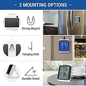 ThermoPro TP55 Digital Hygrometer Indoor Thermometer Humidity Gauge with Large Touchscreen and Backlight Temperature Humidity Monitor