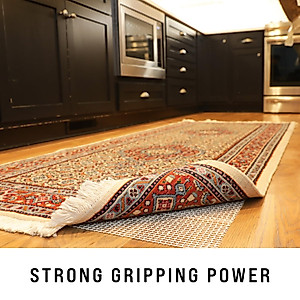 Grip-It Ultra Stop Natural Rubber Non-Slip Indoor Rug Pad on Hardwood Floors 3X5 ft