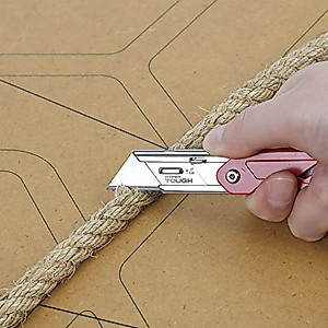 Hyper Tough 2-Piece FOLDING UTILITY KNIFE SET Quick-Change Blade INTEGRATED BELT CLIP