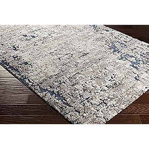 Mark&Day Area Rugs, 9x12 Davos Modern Denim Area Rug, Blue/Grey Carpet for Living Room, Bedroom or Kitchen (9' x 12'1")