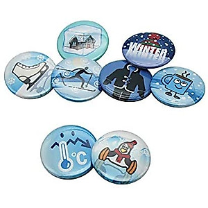 ChiButtons (KIT) 37mm (1.5") Pro Badge Machine Button Maker-B400 + Mould + 200 Parts + Handling Cutter Metric System (Black-new)