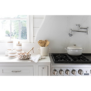 Mud Pie Wood Strap Canisters, White