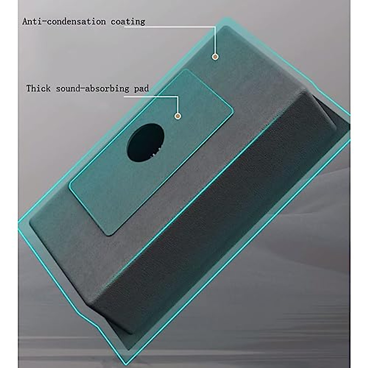 Single Bowl Stainless Steel 304 Kitchen Sink, Rectangular, with Drain Strainer and Accessories,Sink Drop-in Or Undermount