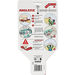 Trend Anglefix Miter Guide for Quick & Accurate Mitersaw Angle Setup, Red, ANGLEFIX