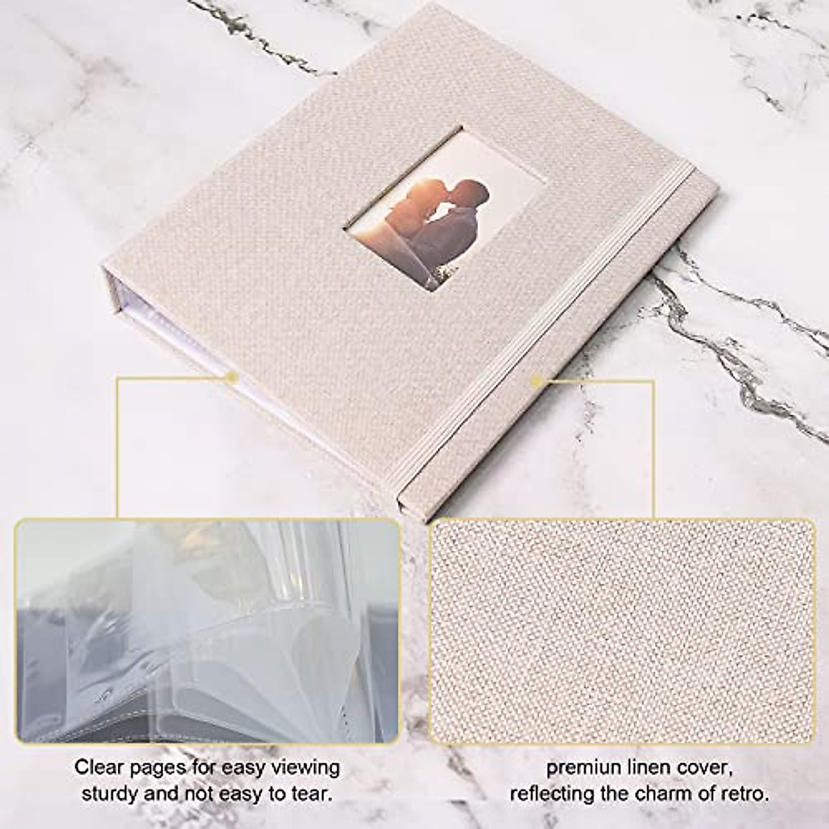 Vienrose Mini Polaroid Photo Album Book 208 Pocket 2x3 Inch Pictures for Fujifilm Instax Mini 7s 8 9 11 25 26 40 50s 90 Evo Z2300 Instant Camera, Polaroid Snap Beige 1 Pack