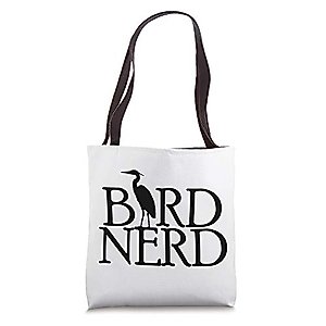 Bird Nerd product for birder or birdwatcher with Blue Heron Tote Bag