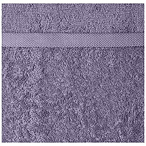 Amazon Basics Cotton Hand Towel - 24-Pack, Lavender, 16" x 26"