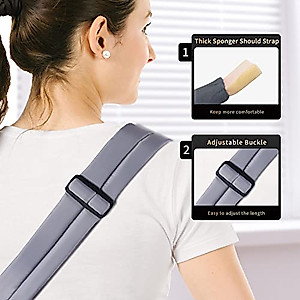 CHZUOBER Large Cleaning Caddy Organizer with Handle, Sponge Shoulder Strap Cleaning Supplies Organizer with Foldable Dividers Zipper Pocket Cleaning Supply Caddy for Cleaners Housekeepers