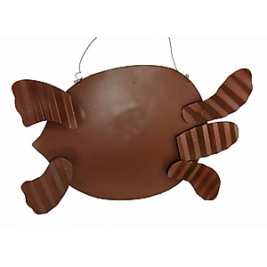 Green and Blue Tin Sea Turtle Wall Hanging