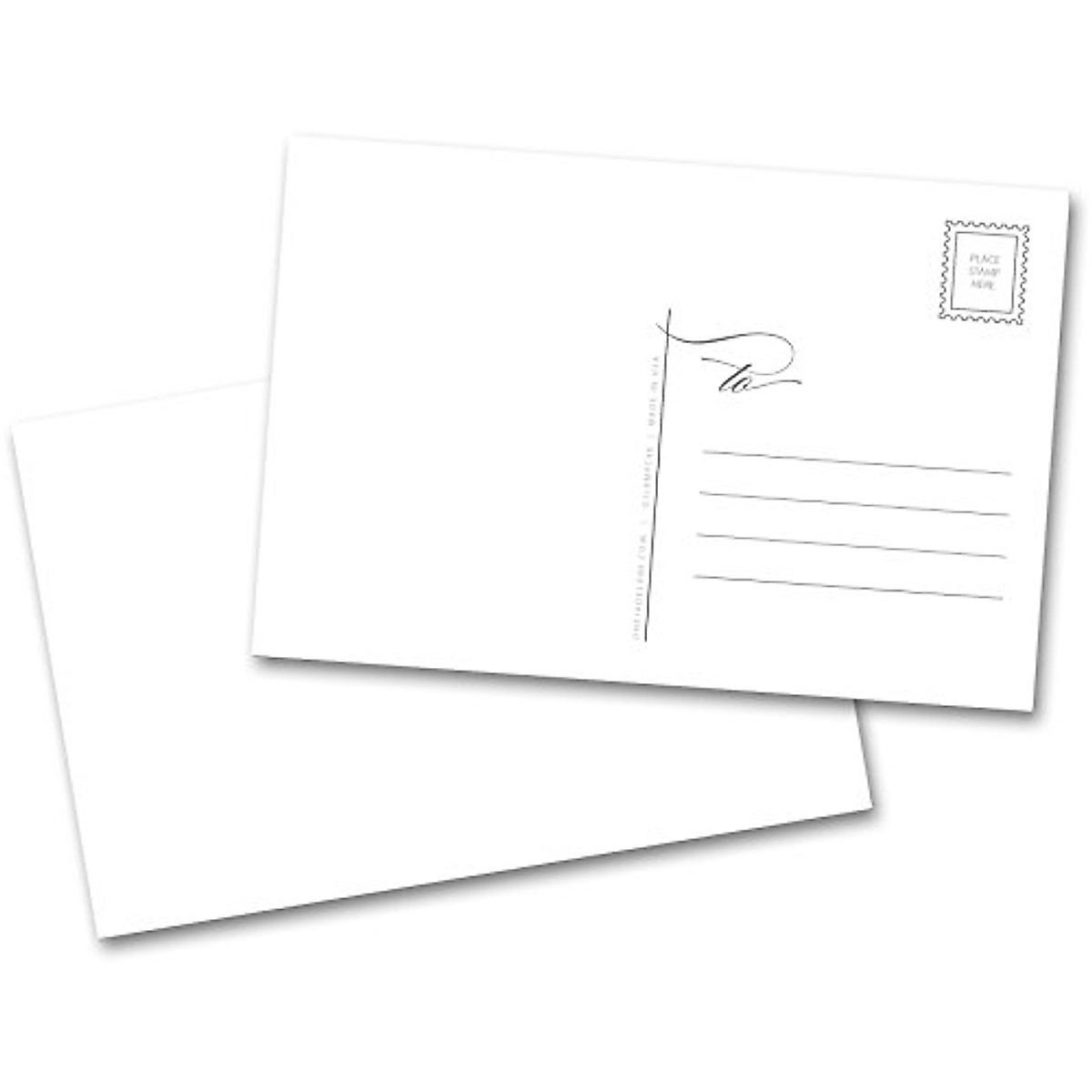 Blank Mailable Postcards Printable, 4x6, Heavy Duty 14pt, Blank Postcards for Art or Printing with Mailing Side for Mailing, Christmas Holiday Postcards. (48ct)