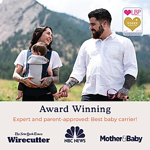 Beco Baby Carrier Gemini Newborn to Toddler - Front, Back and Hip Seat Carrier, Baby Carrier Backpack & Baby Front Carrier with Adjustable Seat, Ergonomic Baby Holder Carrier 7-35lbs (Cool Navy)