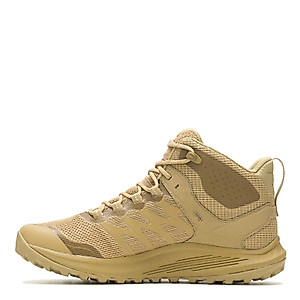 Merrell Men's Nova 3 Tactical Mid Waterproof Military Boot, Dark Coyote, 10.5