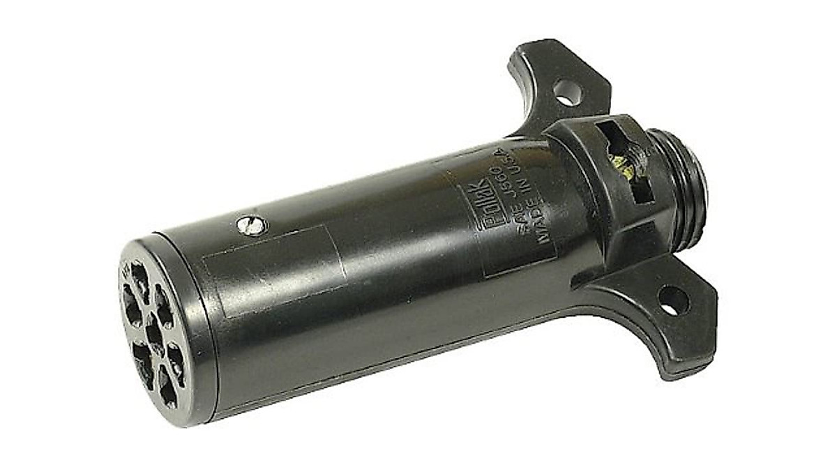 POLLAK 11-704EP Plastic 7-Way Connector - Reliable Auto Wiring Plug