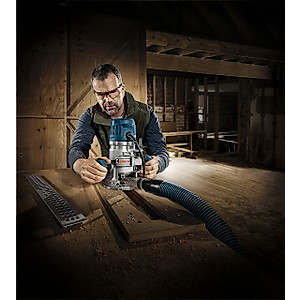 Bosch MRC23EVSK Combination Router - 15 Amp 2.3 Horsepower Corded Variable Speed Combination Plunge & Fixed-Base Router Kit with Hard Case & RBS010 10pc. All-Purpose Router Bit Set