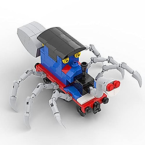 Lebebe Chooo Charlees Spidder Train Building Blocks, STEM Animals Vehicle Action Figure Model Toy, Horror Game Forest Spidder Monster, Easter Day Halloween Birthday Gifts for Kids,Adults (199 Pieces)