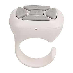 App Page Turner, 50mah Battery Remote Control Scrolling Stable Connection USB Rechargeable 5.3 Comfortable Low Power Consumption for Cell Phone (White)